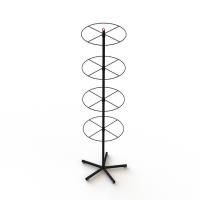 China 4 Layers Spinning POP Display Rack With 5 Legs Base for sale