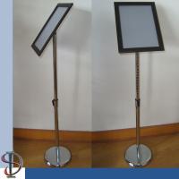 China Versatility A4 Poster Display Stands / Adjustable Hight Floor Standing Poster Holder for sale