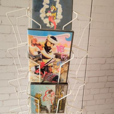 中国 40のポケット床の挨拶状の陳列だなOEMの鉄ワイヤー金属の図書陳列の立場 販売のため