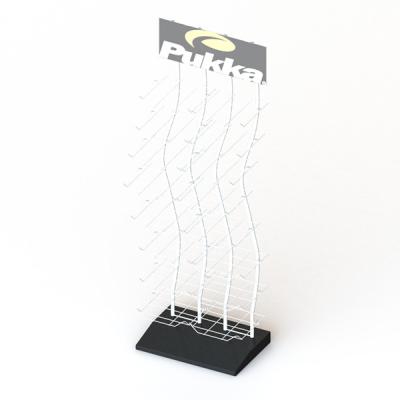 Cina Scaffale di esposizione multiplo del nastro metallico del berretto da baseball di forma di spirale di strato in vendita