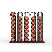 China 60 Capsule 5 Columns Wire Countertop Display Rack With Two Sides for sale