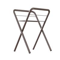 China Black Folded Metal Rack Shelves Knock Down Structure for sale