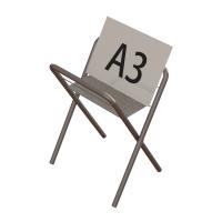 China Black Folded Metal Rack Shelves Knock Down Structure for sale
