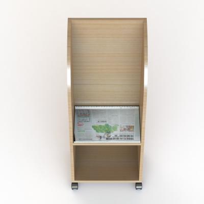 Cina Acero di legno del banco di mostra della letteratura del MDF della costruzione di KD in vendita