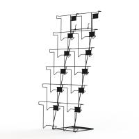 China Collapsible 12Wire Pockets Floor Display Stand For Calendar for sale