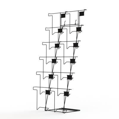 China Zusammenklappbares 12Wire steckt Boden-Ausstellungsstand für Kalender ein zu verkaufen