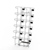 China Collapsible 12Wire Pockets Floor Display Stand For Calendar for sale