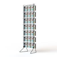 China Single Powder Wing Metal Display Racks Knockdown Structure for sale