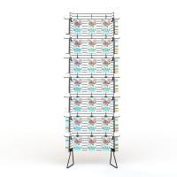 China Single Powder Wing Metal Display Racks Knockdown Structure for sale