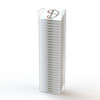 China 30 Wire Layers Book Display Rack For A3 Paper KD Construction for sale