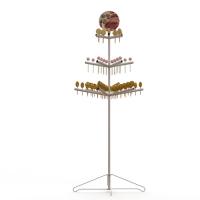 China 3 Layers Lollipop Metal Tree Display Rack With Foldabled Base for sale