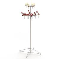 China 3 Layers Lollipop Metal Tree Display Rack With Foldabled Base for sale