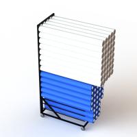 China 75 Roller Floor Standing Rack With 5 Columns Upright Pole for sale