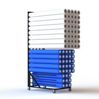 China 75 Roller Floor Standing Rack With 5 Columns Upright Pole for sale