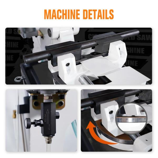 Quality 325B Semi Automatic Pipe Cutting Machine Pneumatic Circular Saw Cutter Metal for sale