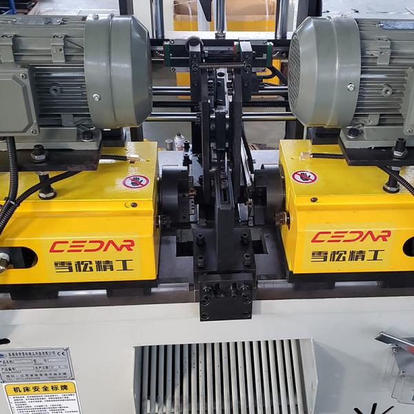Quality Aluminum Profile Chamfering Machine Steel Bar End Chamfering Machine Double Head for sale