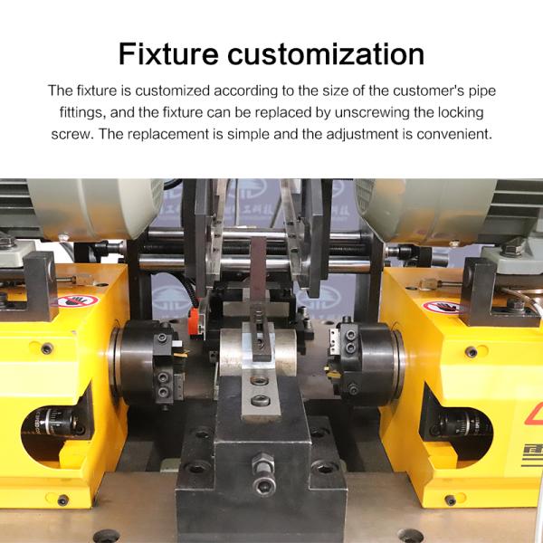 Quality Automatic Double Head Chamfering Machine For Round Pipe And Round Bar for sale