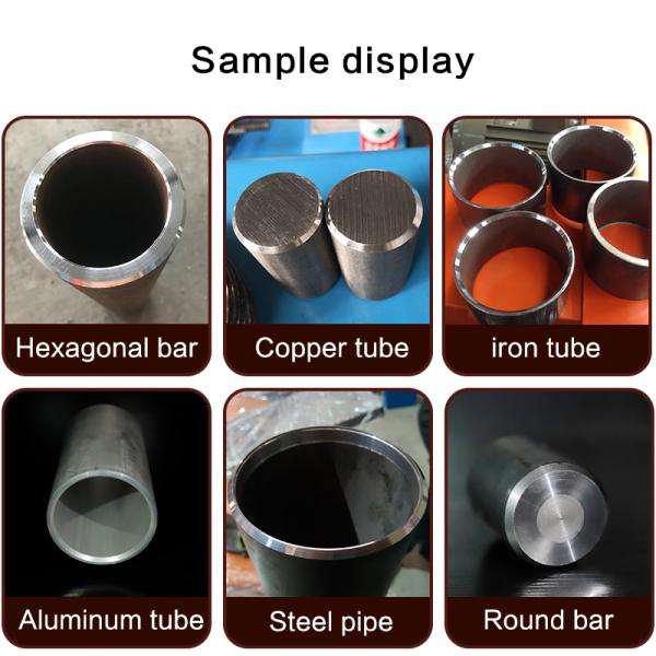 Quality Pneumatic Double Head Chamfering Machine Automatic Feeding Tube And Rod for sale