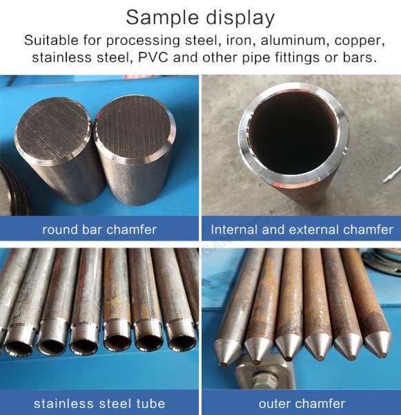 Quality XS-50AC Pneumatic Double Head Round Bar Pipe Chamfering Machine for sale