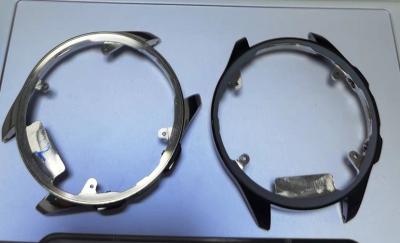 中国 腕時計フレームの銀のための黒いチタニウムのMIM金属の射出成形ハウジング 販売のため