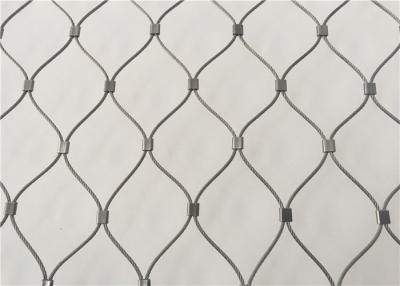 China Knotted Type SS316 Wire Rope Mesh Fencing 1.2 mm to 4.0 mm，Safety net for sale