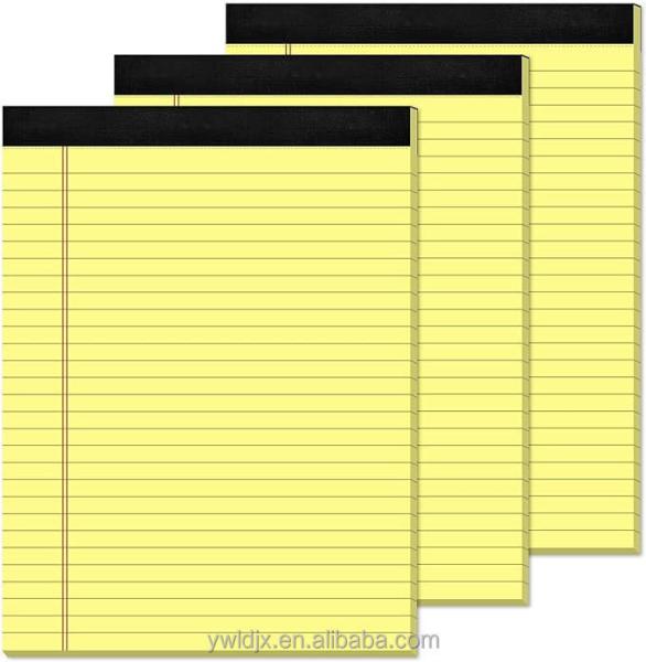Quality Horizontal Line Inside Pages Legal Pads for Business Correspondence for sale