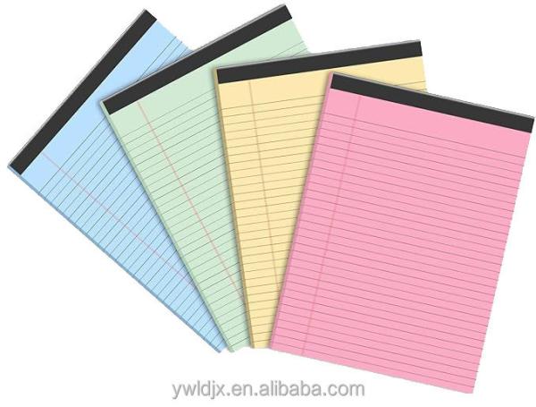 Quality Horizontal Line Inside Pages Legal Pads for Business Correspondence for sale
