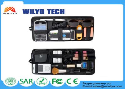 Cina Accessorio nero del telefono cellulare Griglia- bordo di stoccaggio dell'organizzatore per la visiera di Sun dell'automobile in vendita