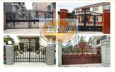 China Modern Zinc Steel Villa Gate Galvanized Security Fence for sale