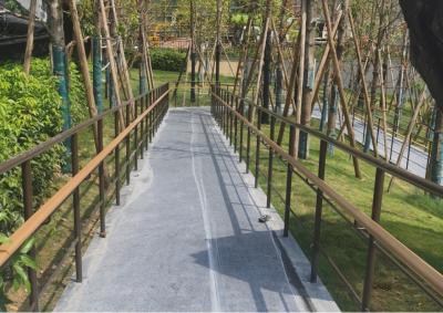 China Galvanized Steel Wood Grain Railing for Indoor Outdoor Use for sale