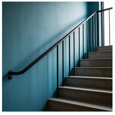 China Wall Attached Stair Handrail Anti Slip Design Fire Resistant for Schools Hospitals Hotels for sale