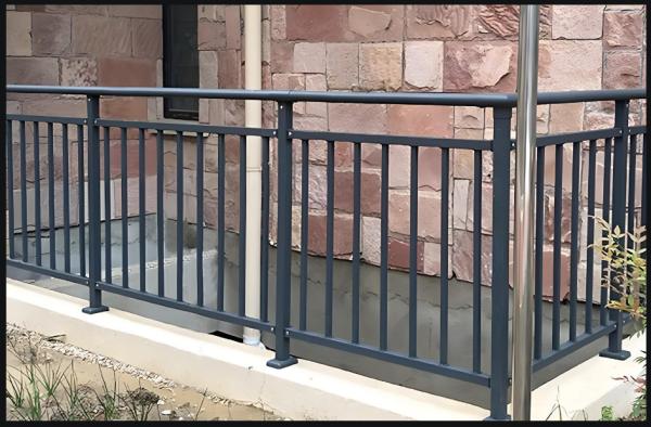 Quality OEM Modern Style Zinc Steel Railing Balcony Safety Guard Galvanized Finish for sale