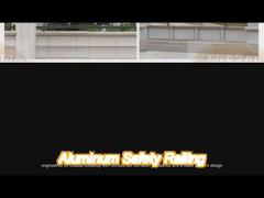 Facile da installare Righe di sicurezza in alluminio Balcone Scalina Sistema di balaustra in alluminio