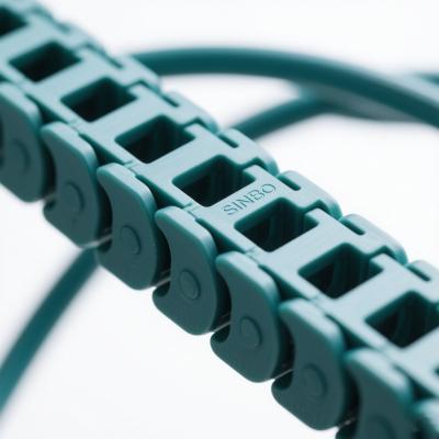 중국 산업용 로봇 기름 저항 나일론 케이블 운반기 고 유연성 소음 낮은 내부 분리 기지 지원 시스템 판매용