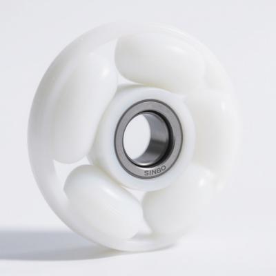 Cina Rullo in nylon per ruota Omni, alta precisione, elevata resistenza all'usura, per telaio di robot di servizio, personalizzato in vendita