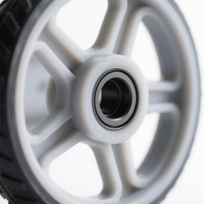 Cina Rullo in nylon per ruota Omni, alta precisione, elevata resistenza all'usura, per telaio di robot di servizio, personalizzato in vendita