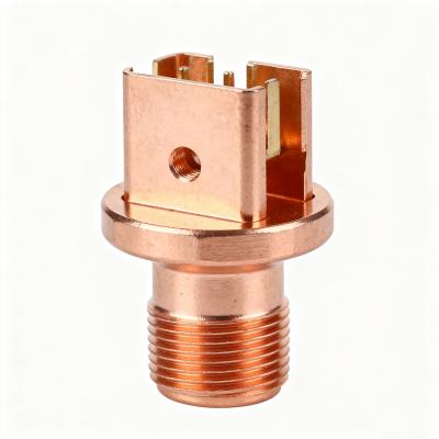 China Phosphor Bronze Connector Precision CNC Machining China Custom Electrical Terminal Component Manufacturing for sale