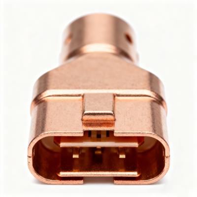 China Phosphor Bronze Connector Precision CNC Machining China Custom Electrical Terminal Component Manufacturing for sale