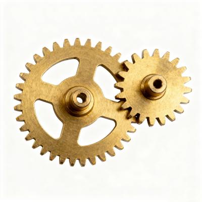 China CNC machining china precision CNC Machining brass gear custom copper alloy machined parts high precision transmission components for sale