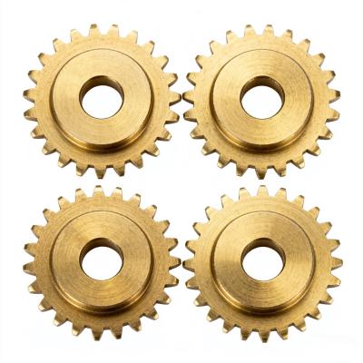 China CNC machining china precision CNC Machining brass gear custom copper alloy machined parts high precision transmission components for sale
