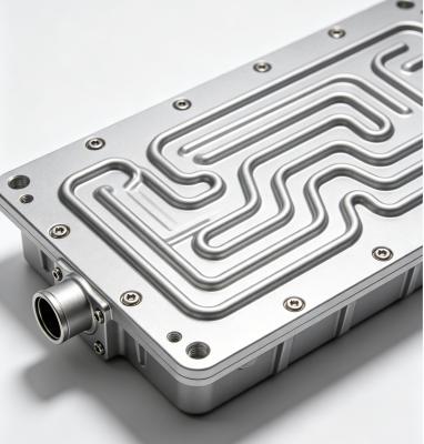 China CNC Machined Aluminum EV Battery Cooling Plate - Custom Electric Vehicle Thermal Management for sale