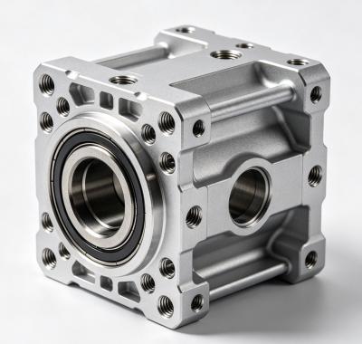 China CNC Machined Aluminum 6061-T6 Gearbox Housing with 0.01mm Concentricity for Industrial Automation for sale