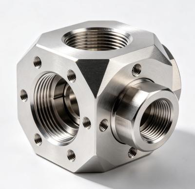 China CNC Machined Stainless Steel 304 Valve Body with Precision Internal Boring for Industrial Fluid Systems for sale