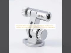 Soporte de cámara de visión de ángulo ajustable de alta estabilidad para robot industrial, posicionamiento de precisión e instalación flexible