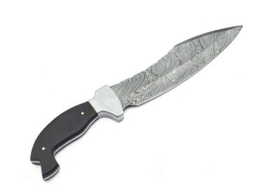 Cina Machete fatto a mano su ordinazione 14in di acciaio inossidabile del coltello cercante di Damasco Micarta in vendita