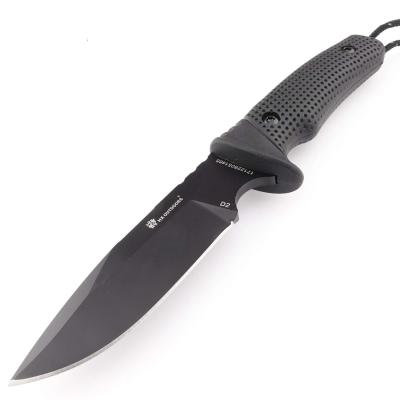 China Schwarze scharfe Edelstahl-Macheten-feuerfester Forscher Machete zu verkaufen