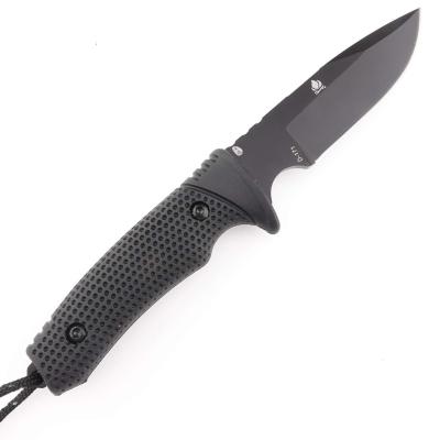 China Schwarze scharfe Edelstahl-Macheten-feuerfester Forscher Machete zu verkaufen