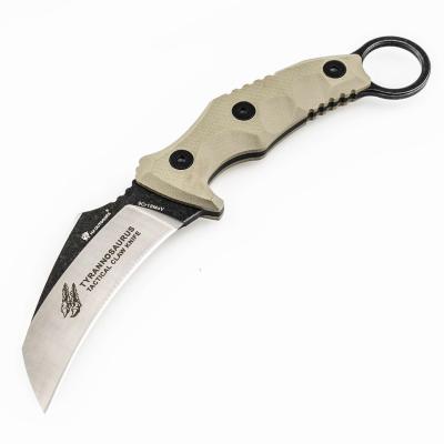 China Opgepoetste Tyrannosaurus Rex Survival Knife Toughness het Mes van de 8,8 Duimoverleving Te koop