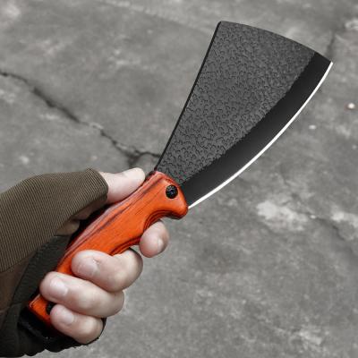 Cina Il nero ha ricoperto il machete di legno della maniglia all'aperto di guaina 14.8cm in vendita