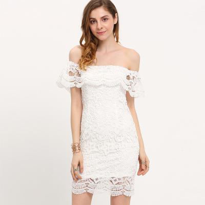 China O vestido branco do plissado do laço para mulheres party 2016 à venda